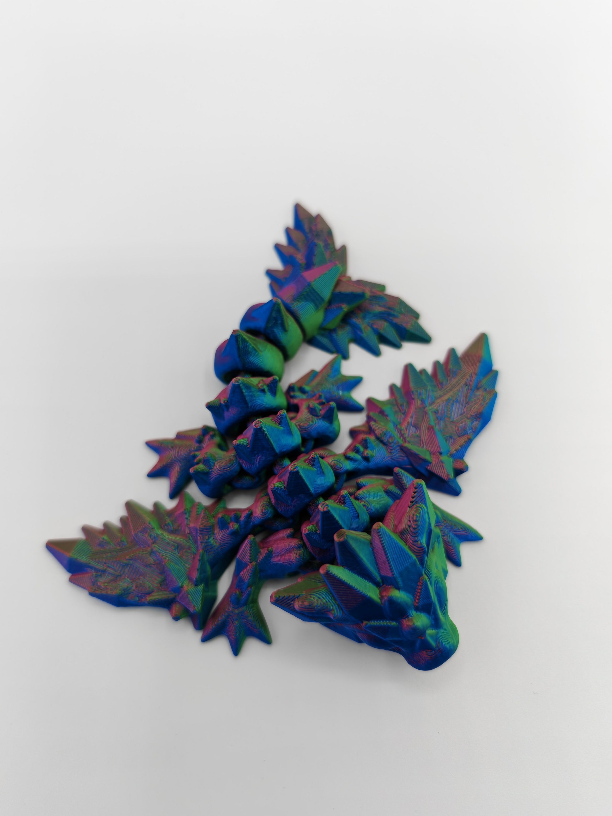 Tiny Articulated Dragon - Miniature 3D Printed Fantasy Decor ...
